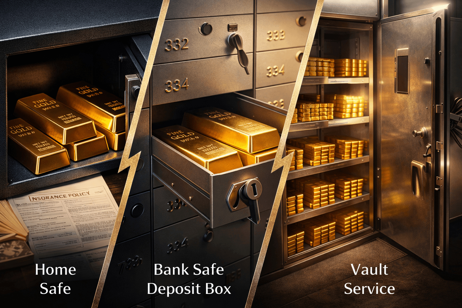 How to Store Physical Gold Safely: Home, Banks, and Vault Services - Aurux